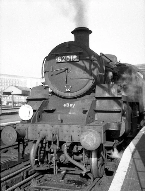 RAILWAY STEAM NEGATIVE Standard 3 82018 Waterloo 1960s + Copyright £4. ...
