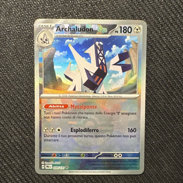 ARCHALUDON POKE BALL Pokémon Prismatic Evolutions ITA PACK FRESH 070 £9 ...