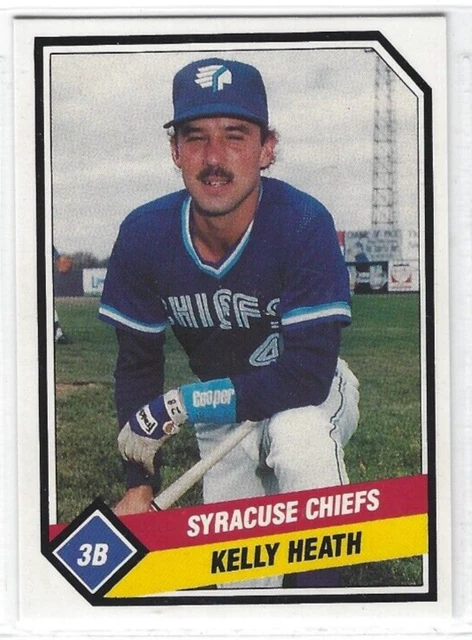 1989 TCMA SYRACUSE Chiefs (classe AAA-Toronto Blue Jays) Kelly Heath ...