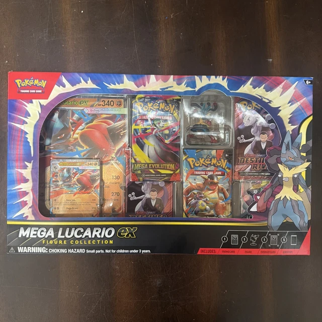 POKEMON TCG MEGA Lucario ex Premium Figure Collection Box Factory ...