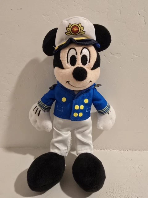 DISNEY CRUISE LINE 10" Plush Mickey Mouse Captain Vacation Exclusive ...