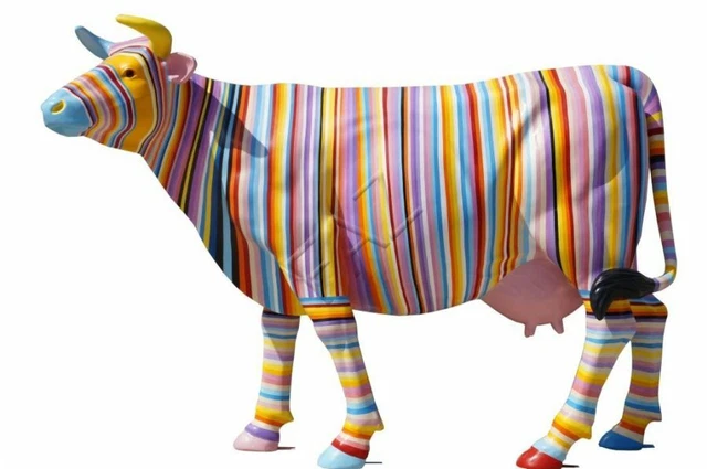 DESIGN VACHE STATUE Figurine Sculpture Figures Décoration Déco Abstrait ...