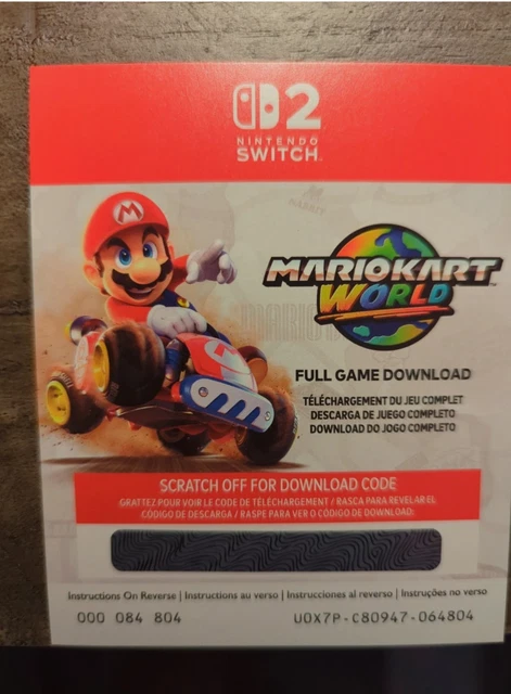 MARIO KART WORLD - Nintendo Switch 2 DIGITAL Code Full Game $82.40 ...