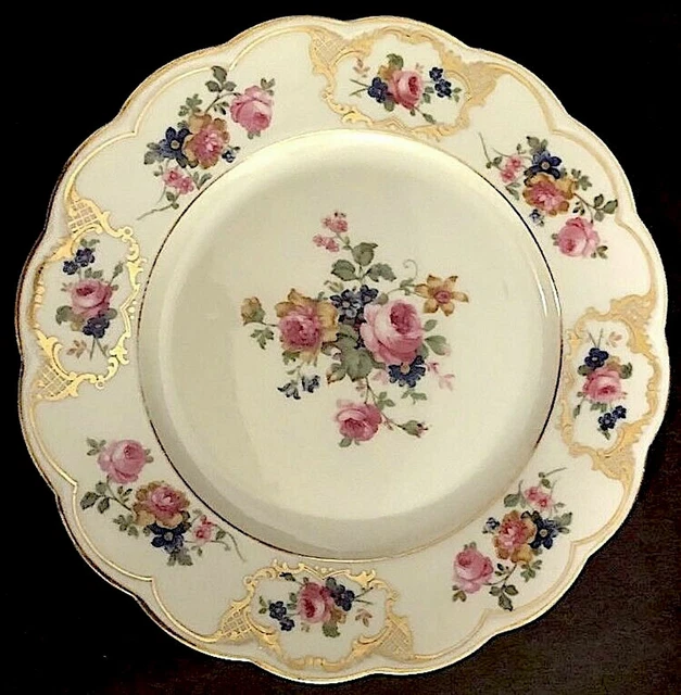 ANTIQUE GERMAN BAVARIAN Royal Bayreuth Fine China Porcelain Bread ...