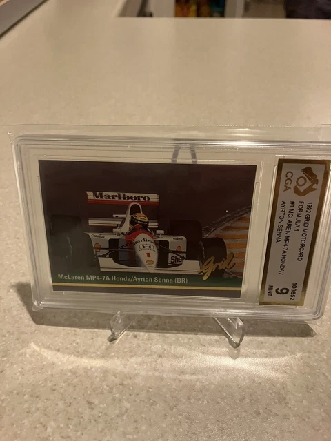 AYRTON SENNA F1 Grid Formula One 1992 Card #1 CGA 9 MINT. £33.77 ...