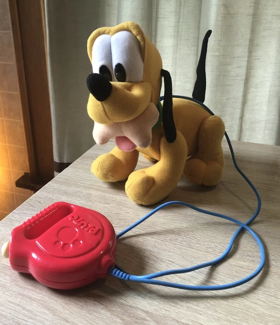 VINTAGE 1999 DISNEY Mattel Walk 'N Wag Baby Pluto On Leash Toy Dog $25. ...