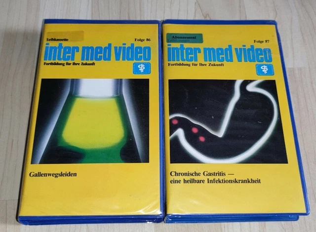 VHS SAMMLUNG MEDIZIN Inter Med Video Gastritis Gallenwegsleiden Ultra ...