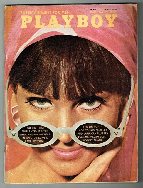 PLAYBOY MAGAZINE JUNE 1965 Bond Girl Ursula Andress W/CF VERYGOOD ...