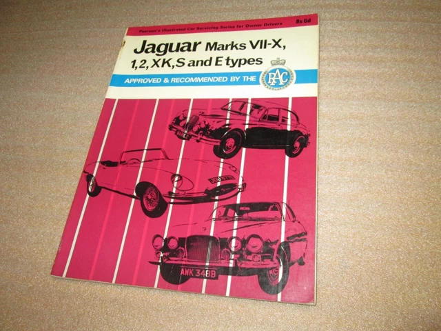 JAGUAR E-TYPE XK120 140 150 S Mk1 Mk2 Mkv11-X Pearson Workshop Handbook ...