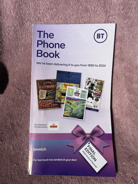 THE BT PHONE Book - Final Edition 2023/2024 High Peak £7.50 - PicClick UK