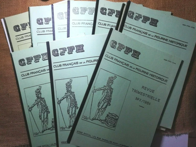 LOT DE 10 revues: CFFH Club Français de la Figurines Historiques, 6317 ...