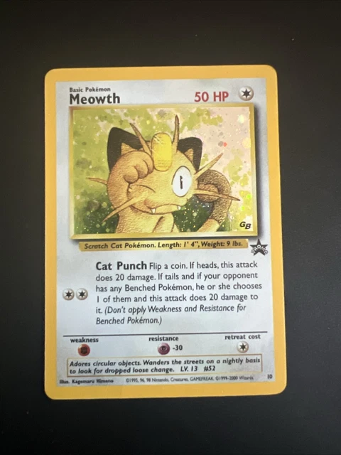 POKÉMON TCG MEOWTH Wizards Black Star Promos 10 Holo Promo Promo EUR 13 ...