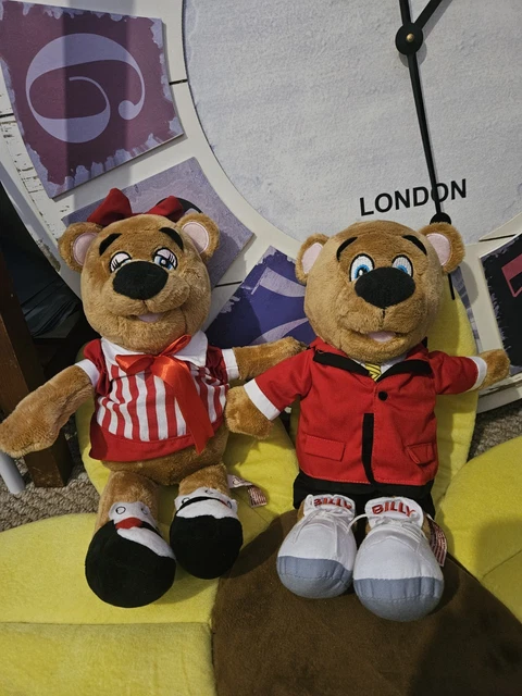 🐞BUTLINS BILLY BEAR And Bonnie Bear Plush🐞 £11.11 - PicClick UK