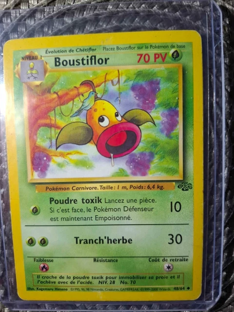 CARTE POKÉMON UNCO Boustiflor 48/64 Jungle Edition 2 Français Wizards ...