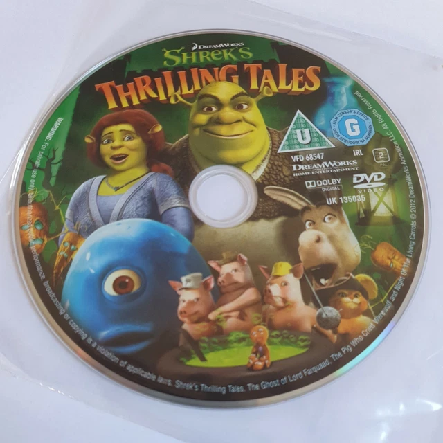 SHREKS THRILLING TALES (2013) DVD Animated film Disc only £1.99 ...