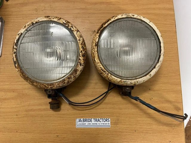 ORIGINAL BUTLERS FORDSON Dexta Super Dexta Super Major headlamps pair ...