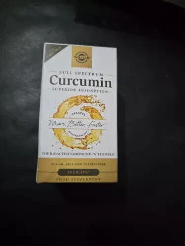 SOLGAR FULL SPECTRUM Curcumin Softgels - Pack of 30 Licaps £15.27 ...
