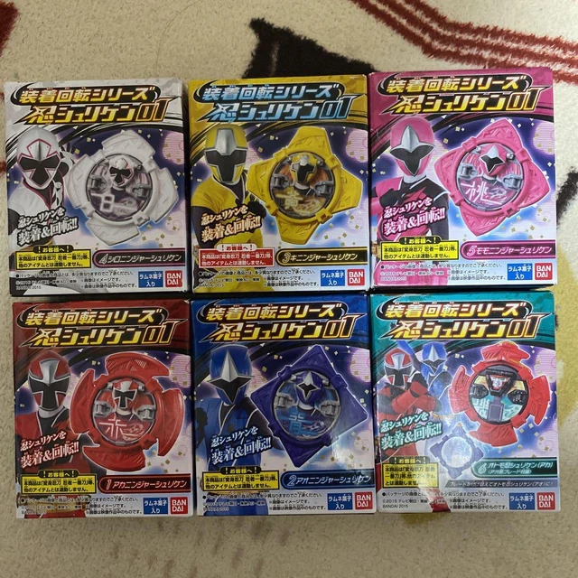 POWER RANGERS NINJA Steel Ninninger Shuriken Stars 6p Set Morpher ...