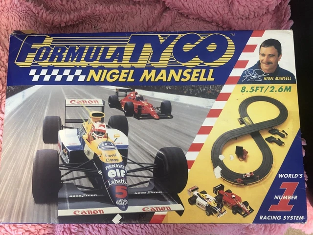 FORMULA TYCO NIGEL Mansell Slot Car Boxed Racing Car Set - Ferrari ...