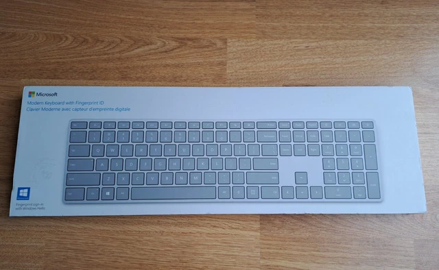 MICROSOFT SURFACE BLUETOOTH Modern Wireless Keyboard With Fingerprint ...