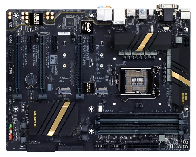 GIGABYTE GA-Z170X-UD3 MOTHERBOARD Intel Z170 LGA 1151 DDR4 M.2 ATX VGA Core HDMI £132.94 ...