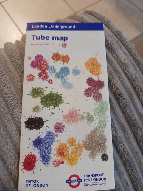 LONDON UNDERGROUND TUBE Map December 2013 £0.99 - PicClick UK