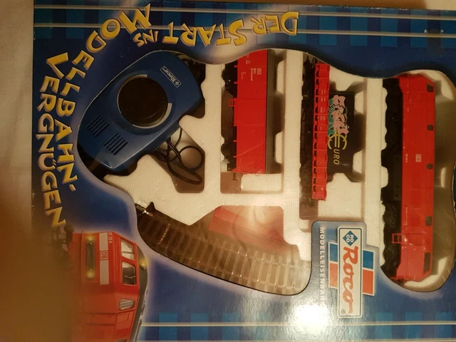 ROCO SPUR H0 41124 Set Startpackung mit Diesellok, neuwertig in OVP EUR ...