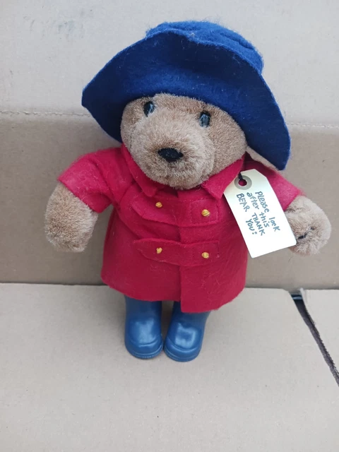 VINTAGE PADDINGTON BEAR plush toy by Eden Blue Boots £16.31 - PicClick UK