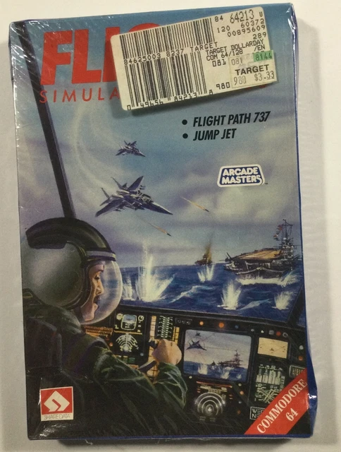 FLIGHT SIMULATION GAMES/FLIGHT Path 737/Jet Jump/Commodore 64/128 ...