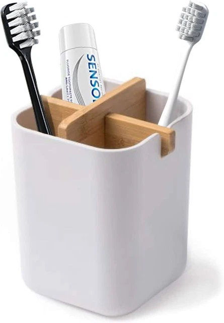 AOHEUO BAMBOO-TOOTHBRUSH HOLDERS-MULTIFUNCTIONAL-ELECTRIC Toothbrush ...