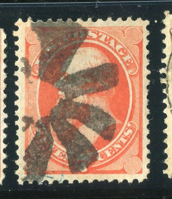 USA; 1873 EARLY classic Presidential series issue fine used 7c. Well ...