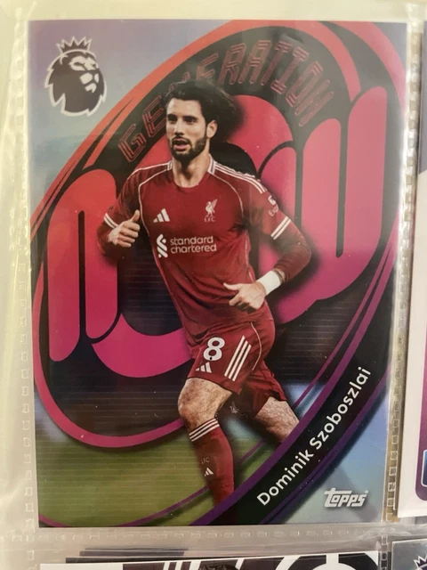 DOMINIK SZOBOSZLAI GENERATION Now Topps Premier League 2026 Liverpool ...