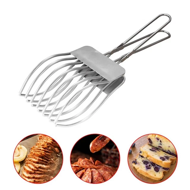 STAINLESS STEEL SLICER Roast Beef Cutting Clips Food Serving Kitchen ...