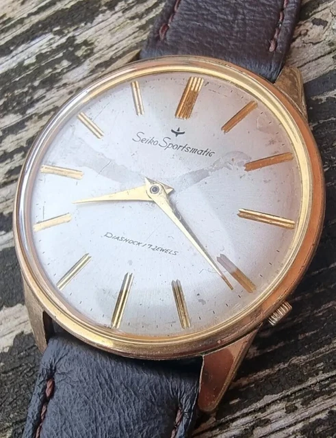 RARE 60S VINTAGE Seiko Sportsmatic Diashock 15035.Vintage Seiko ...