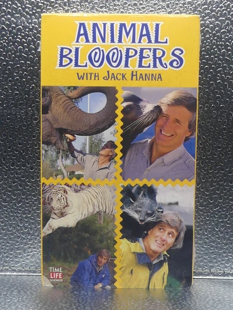 ANIMAL BLOOPERS WITH Jack Hanna 1996 Time-Life VHS New Factory Sealed ...