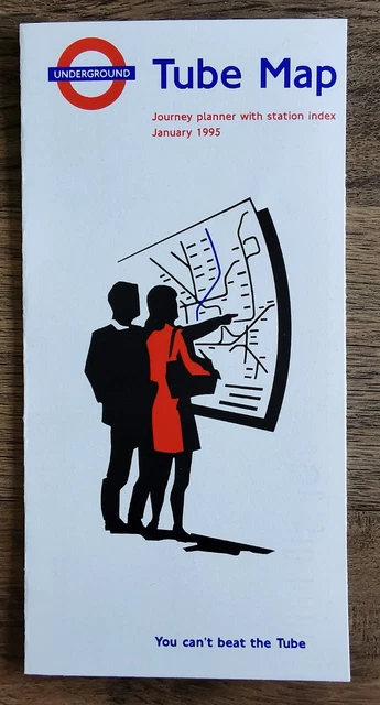 LONDON UNDERGROUND TUBE Map Journey Planner - January 1995 £10.00 ...