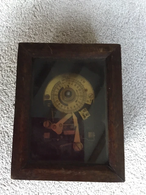 RARE VINTAGE VENNER Time Switch Electrical History In Wooden Box BARN ...