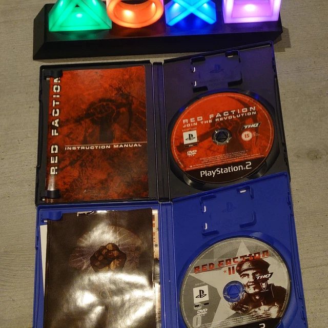 RED FACTION PS2 Games Bundle! 1 & 2 (II) (PlayStation 2, PS2, CIB, PAL ...