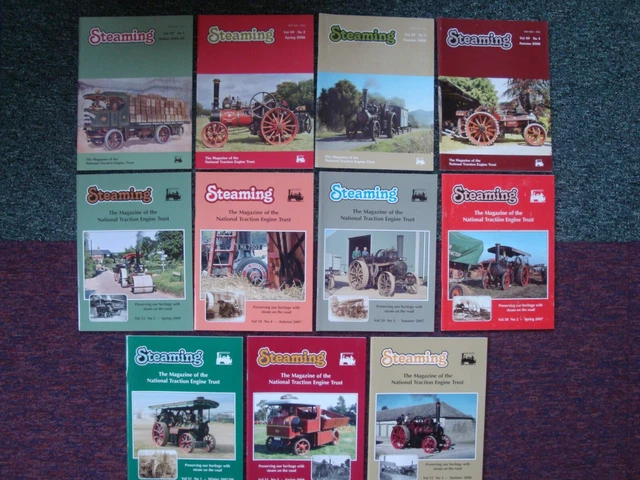 NATIONAL TRACTION ENGINE Trust “Steaming” Magazines - 2006-2008 11 In ...