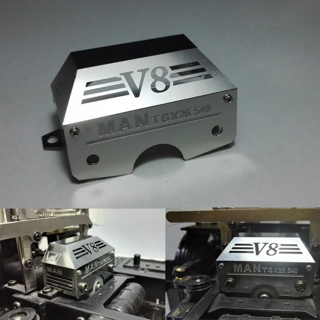 METALL GETRIEBE WELLE Box Gear Für 1/14 Tamiya Man TGX V8 Traktor Truck ...