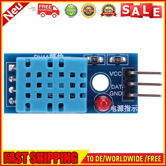 MODULO SENSORE 3,3 V-5 V DHT11 DHT11 sensore di umidità digitale 3 fili ...