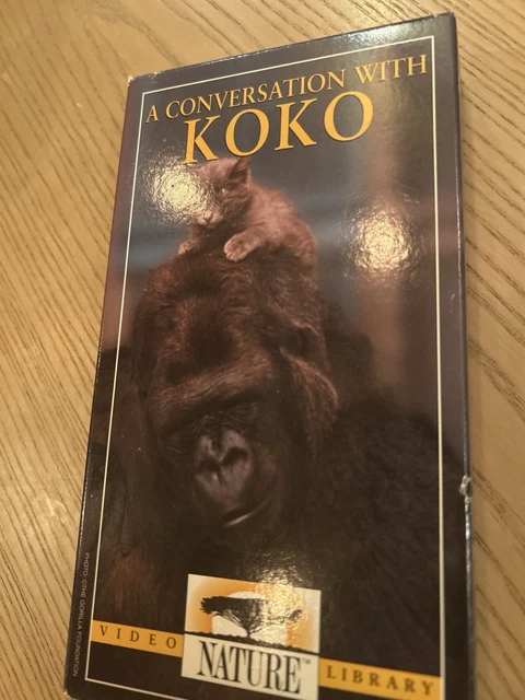 A CONVERSATION WITH Koko VHS 1999 Nature Library Gorilla Foundation ...