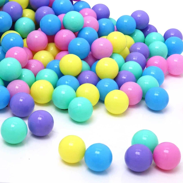 50 PALLINE COLORATE per Bagno Palline 5,5cm Baby Palline Gioco Bambini ...