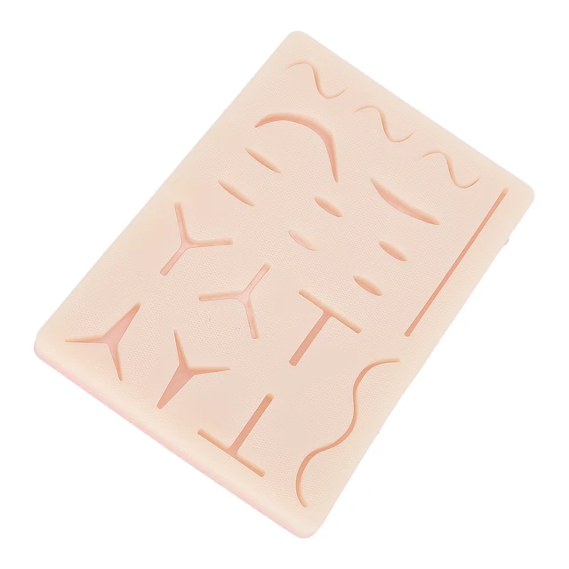 REUSABLE SILICONE SUTURE Pad Mimics Human Skin Training Skin Pad With ...
