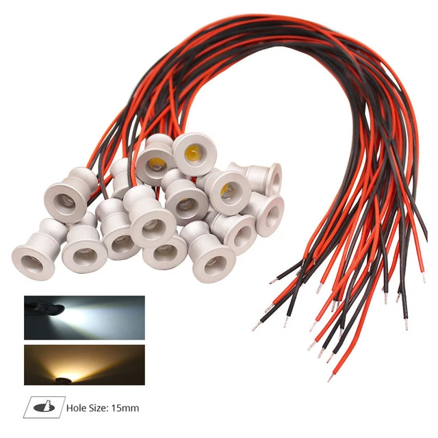 10X 1W DC12V LED Spotlight Surface Mounted Ceiling Mini Spot Light ...