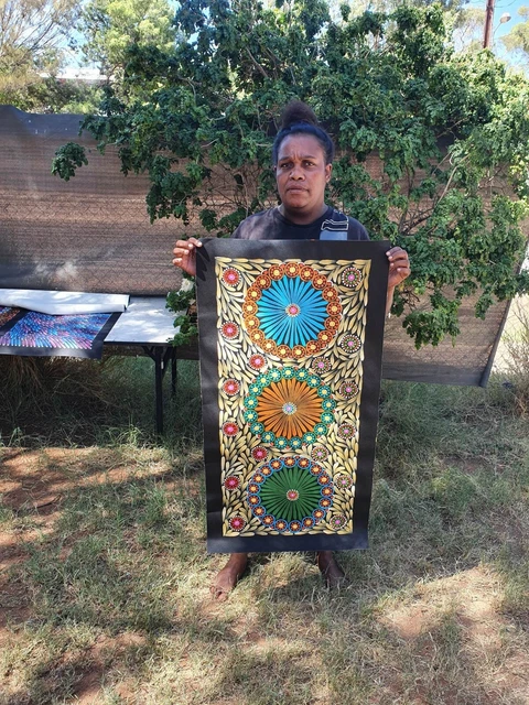 DALLVINA RODERICK NAPANANGKA Aboriginal Artist BUSH MEDICINE SEED ...