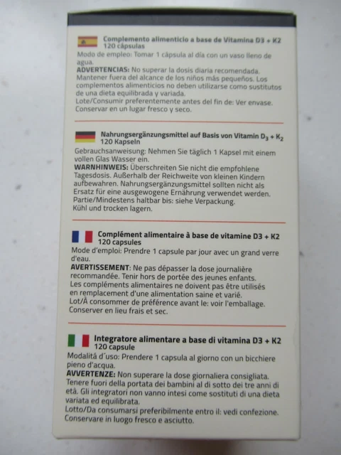 60 MAGNESIUM GLYCINATE Capsule + 120 Vitamins D3+K3 Capsules £7.59 ...