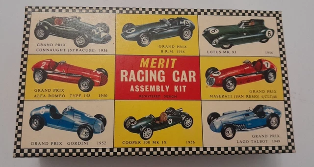 VINTAGE MERIT TOY 1956 Aston Martin DB35 Racing Car Unmade Plastic ...