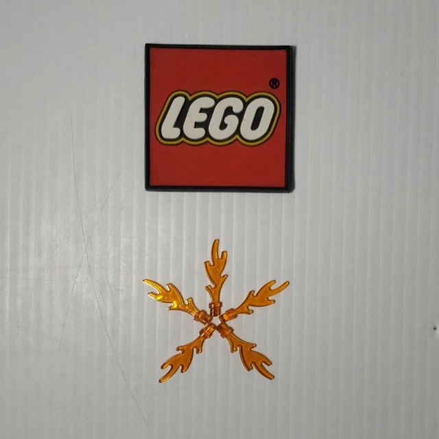 LEGO CASTLE DRAGON Flame Fire Piece Wave Rounded w Base Rim 6126 (x5 ...
