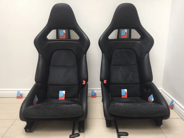 PORSCHE 997 911 GT3 GT2 folding carbon bucket seats Leather 996 991 ...
